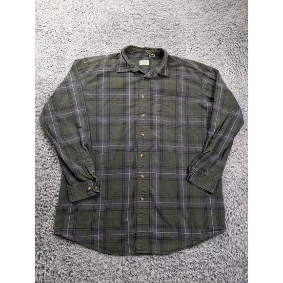 L.L. Bean | Shirts | Ll Bean Shirt Men Extra Large Green Tall Plaid Preppy Classiccore Outdoor ...